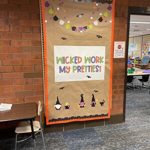 Halloween Witchy Gnomies Fall Halloween Bulletin Board Kit - Etsy