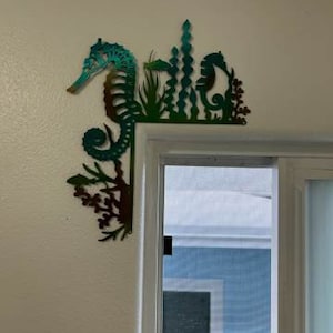 Ocean Fish Metal Door Frame Decoration, Coastal Themed Decor, Ocean ...