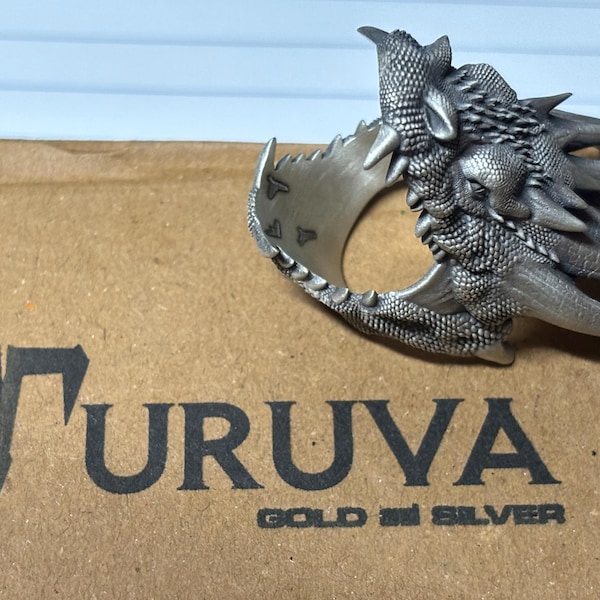 Phoenix Ring, 14K Real Gold Fire Bird Ring, Mythology Ring for Best ...