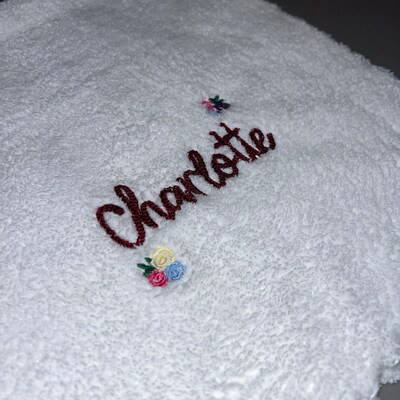 A-Z Split Monogram for Machine Embroidery Flower Motif - Etsy