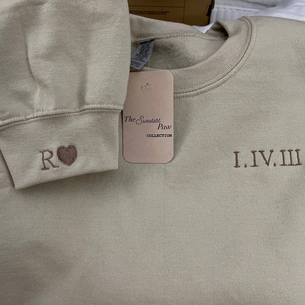 Personalized Embroidered Wifey Sweatshirt Last Name, Custom Last Name ...