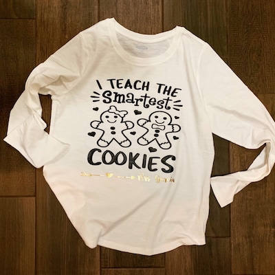 Christmas Svg, I Teach the Smartest Cookies Svg, Gingerbread Svg Dxf ...