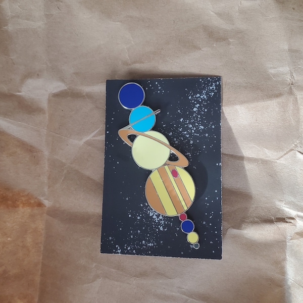 Solar System Enamel Pin - Etsy