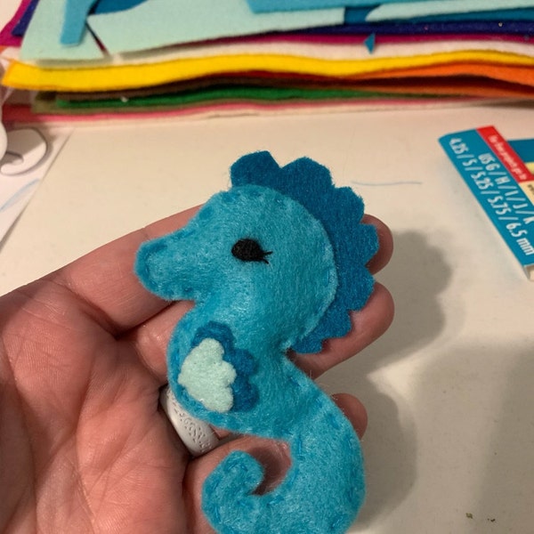 Seahorse PDF Pattern Felt Seahorse Sewing Pattern Seahorse Plushe Toy ...