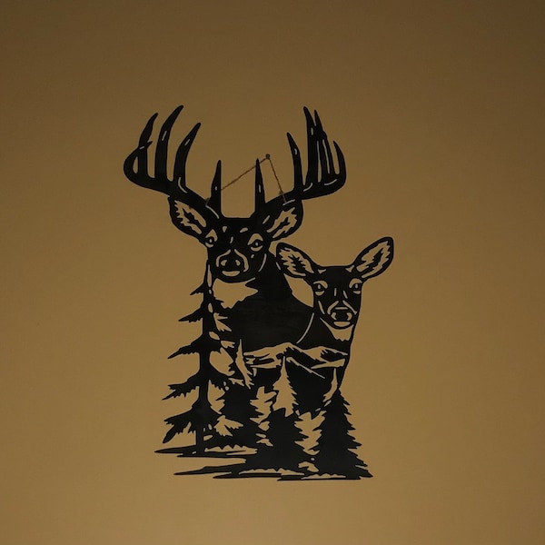 Whitetail Deer Buck Metal Cutout - Etsy