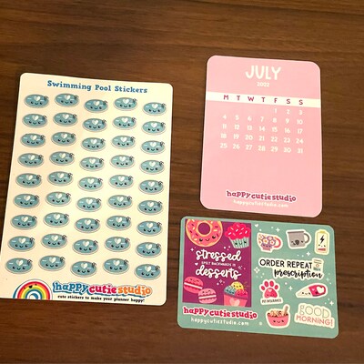 45 Cute Swimming Pool Planner Stickers - Etsy UK