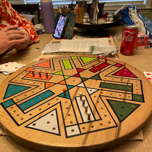 Fast Track (18" or 24") Maple (amishcountry) Game Board W/cards ...