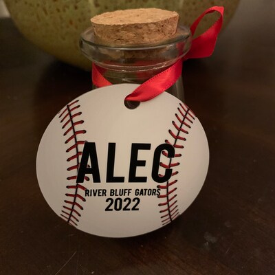 Jar of Dirt BASEBALL Boys Team Personalized Metal Tag Motivational ...