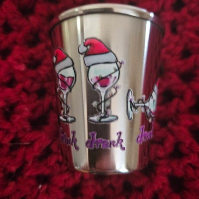 Drink, Drank, Drunk UV DTF Sticker for Wine Glasses and More Ready to ...