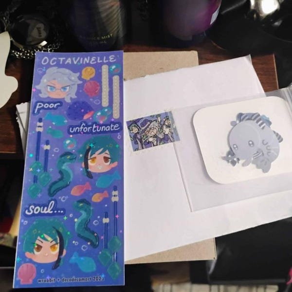 Octavinelle TWST Sparkly Deco Sticker Sheet (azul, Jade, Floyd) - Etsy