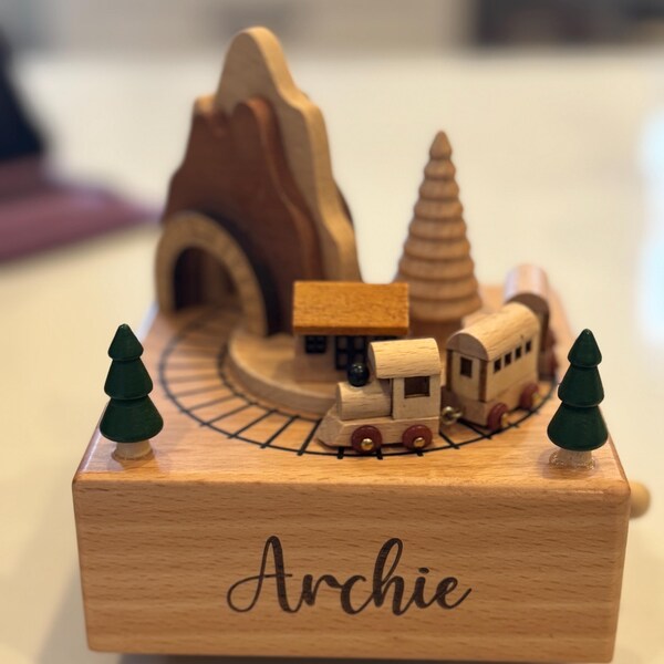 Personalized Musical Carousel, Custom Music Box for Kids, Christmas ...