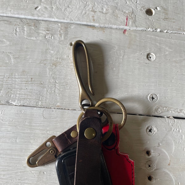 Pocono Utility Belt Leather Key Ring Clip Key Holder Keychain - Etsy