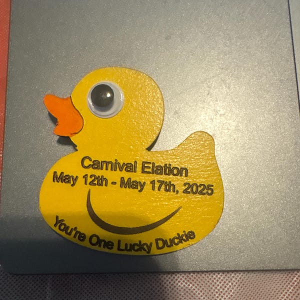 Personalized Cruising Duck Magnet: Cruise Souvenir, Duck Exchange - Etsy