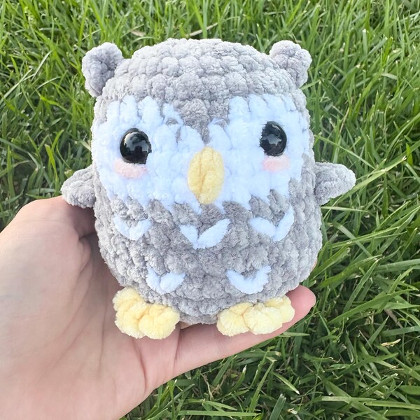 Cuddly Owl No Sew Crochet Pattern, Amigurumi Crochet Pattern, Owl ...