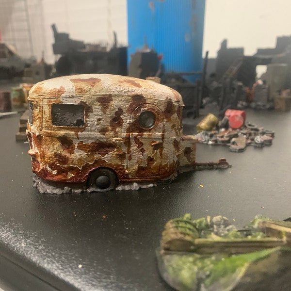 Abandoned Camper Caravan - 15mm 28mm 20mm 32mm Brave New Worlds ...