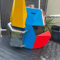 Optimus Prime Simple Robot Helmet Cardboard Craft Template DIY Plan ...