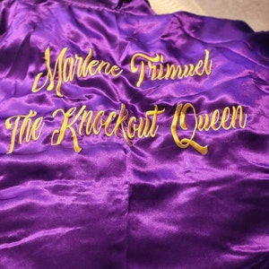 Adult Boxing Silk Satin Robes Custom Made Robes Personalized Robes ...