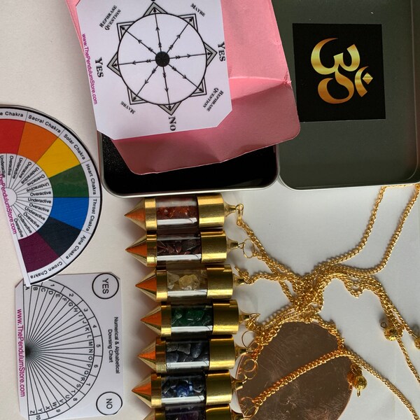 Mermet Witness Pendulum Kit With 3 Pendulum Dowsing Charts - Etsy
