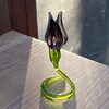 Glass Dog With Big Ears Figurine Dog Animals Glass Artglass Doll House ...