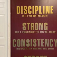 Gym Values, Exercise Stickers, Gym Wall Decal, Fitness Stickers, Gym ...