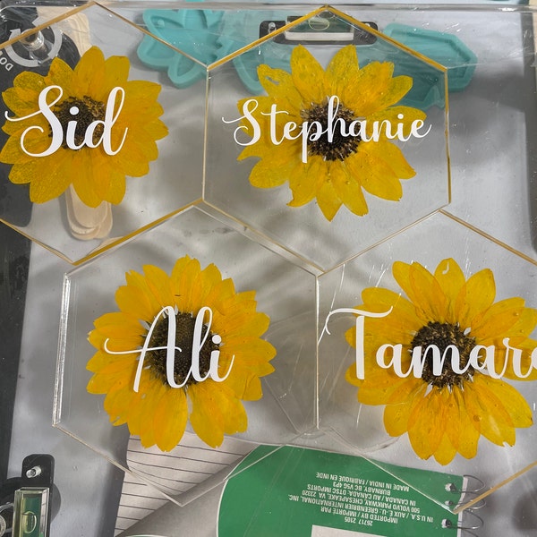Pressed Flowers Sunflower,5 Pcs/pack,pressed Flowers Large Orange ...
