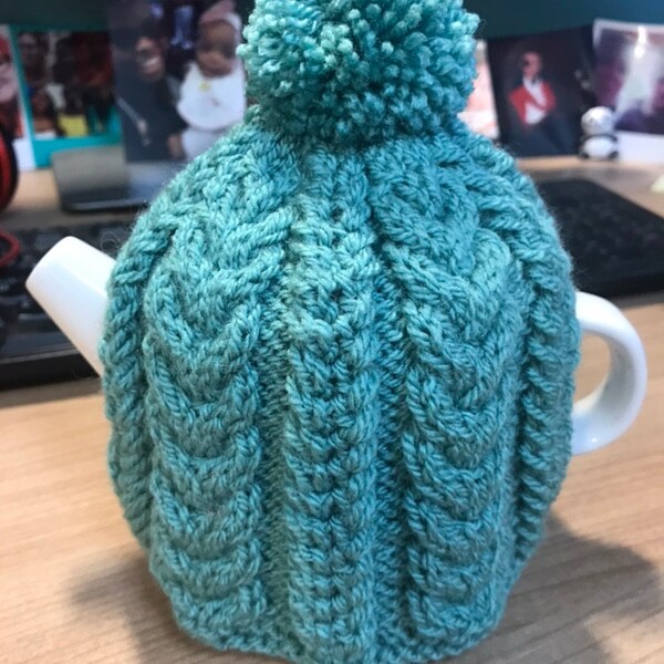 Mini Cable Tea Cosy - Etsy