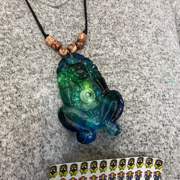 Bagua Line Taino Indigenous Resin Jewelry Guanin Atabey Water Necklace ...