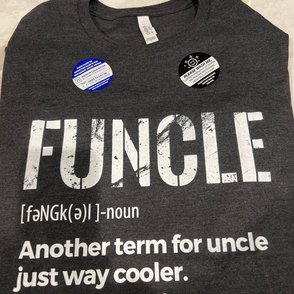 Funcle Definition Tshirt,hoodie, Sweatshirt Uncle Shirt, Funny Uncle ...