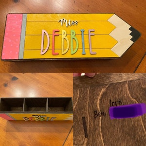 Personalized Teacher Desktop Sign With Stand/teacher - Etsy