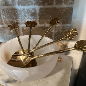 Original 6 Brass Spoon Set - Etsy