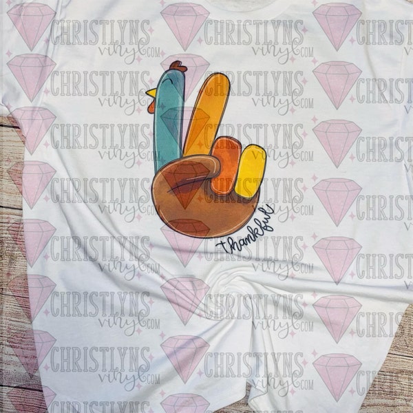 2 Files, Peace Sign Turkey PNG File, Thanksgiving Sublimation File - Etsy