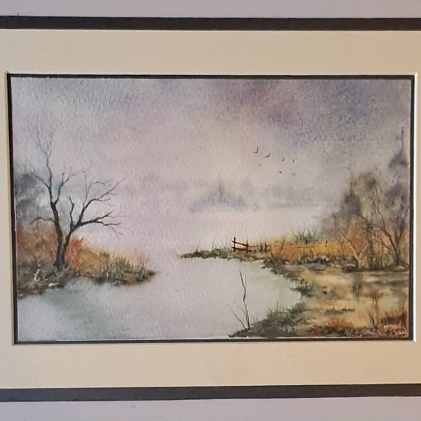 Original Art. Devon Watercolour Landscape Art, Watercolour Original ...