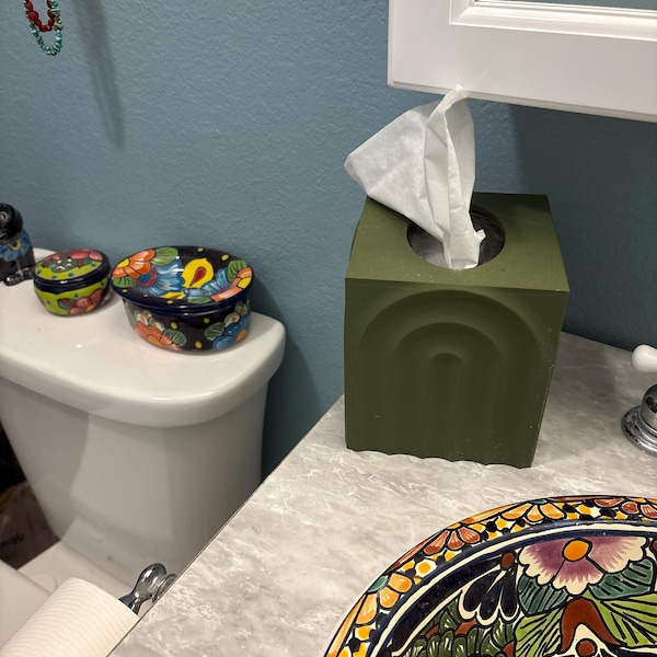 Rectangle Tissue Box Cover - Kleenex Box Cover - Tissue Holder - Modern ...