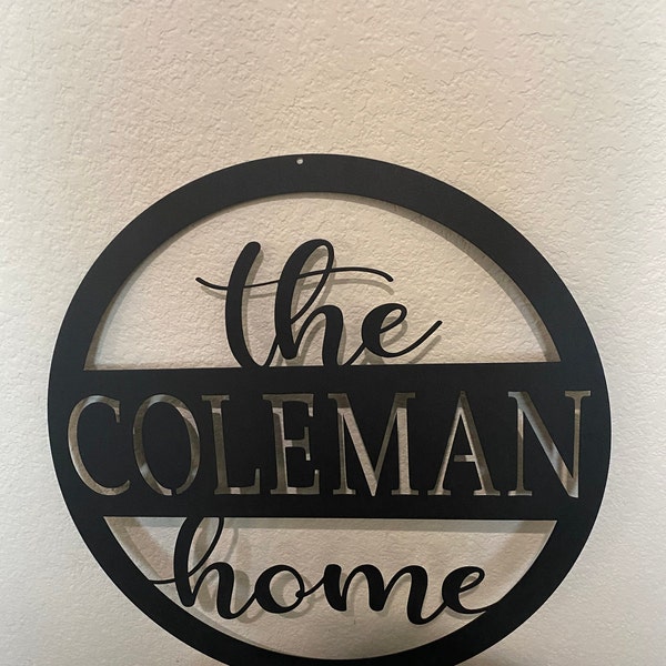 Custom Family Welcome Home Sign | Outdoor Family Name Sign for Front ...
