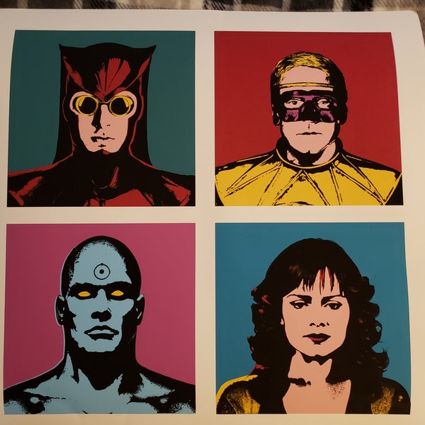 Watchmen Pop Art Poster Silk Spectre Laurie Juspeczyk Blake Jupiter ...