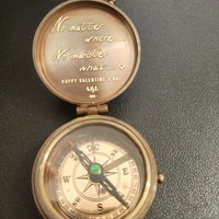 Personalized Engraved Compass, Handwriting Message Gift - Etsy