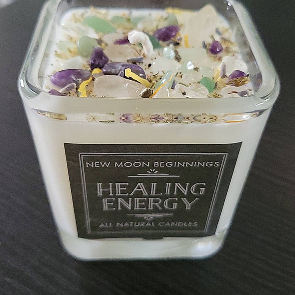 Healing Energy Candle - Negative Energy Cleansing - Soy Aromatherapy ...