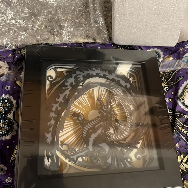 The Parapet LEGACY Edition Light Box Book Nook, Dragon Book Fantasy 3D ...