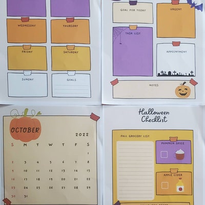 Halloween Planner, Daily to Do List Printable , Instant Download ...