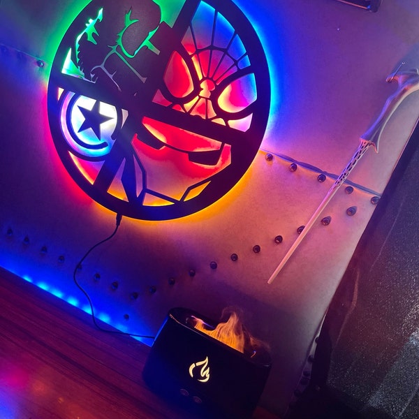 Gamer Zone Led Sign Gamer Room Led Sign Christmas Gift Wall Decor Home ...