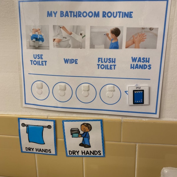 TODDLER POTTY TRAINING | Visual Aid | Chart | Preschool | Toilet ...