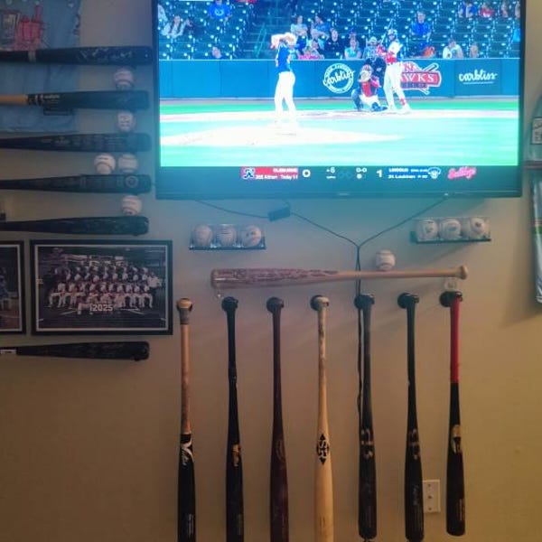 Mini Baseball Bat Wall Mount Bracket (qty. 3) - Etsy