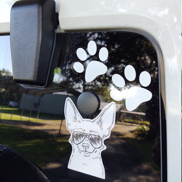 Amos the Chihuahua Decal Sticker, Chihuahua Art, Gifts for Dog Owner ...