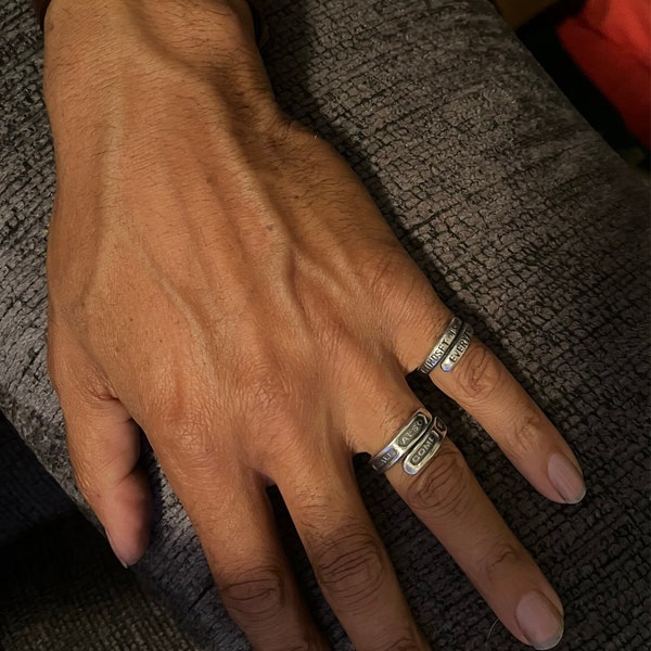 Jesus Crucifixion Shape Imprinted Vintage Style Silver Ring - Etsy