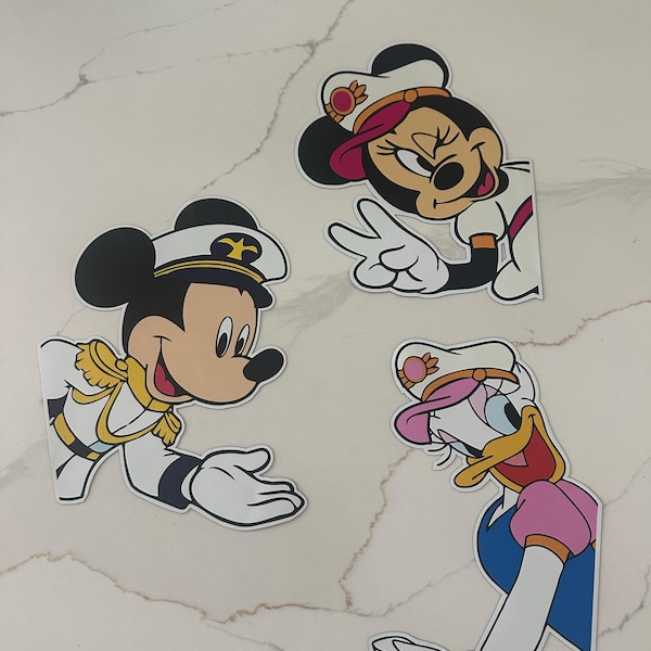 Captain Mickey & Sailor Friends -disney Movie Inspired Magnets Cruise ...