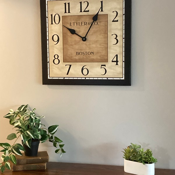 Waterford Square Wall Clock, Large Wall Clock, Choose From 5 Sizes ...