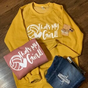 That's My Girl VOLLEYBALL Screen Print Transfer, WHITE, T-shirt ...