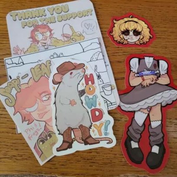 Split Doll Glossy Vinyl Sticker Set - Etsy