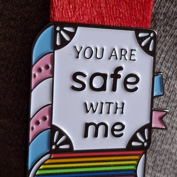 You Are Safe With Me // Enamel Pin // Pride - Etsy