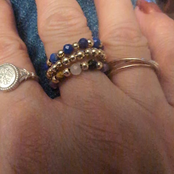Empath Protection Ring, Black Tourmaline Jewelry, Energy Shield ...